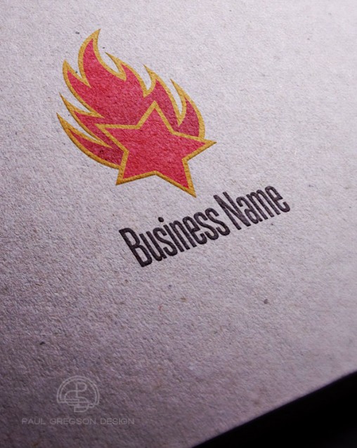 Flaming Star Logo – Paul Gregson Design